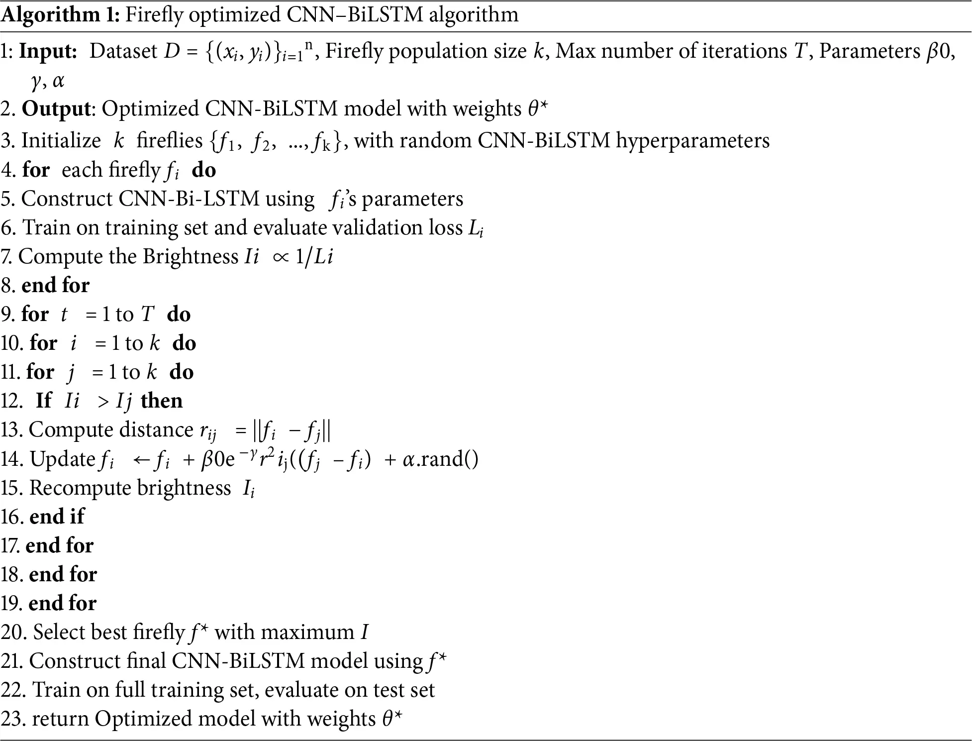 CMC | Free Full-Text | A Firefly Algorithm-Optimized CNN–BiLSTM Model ...