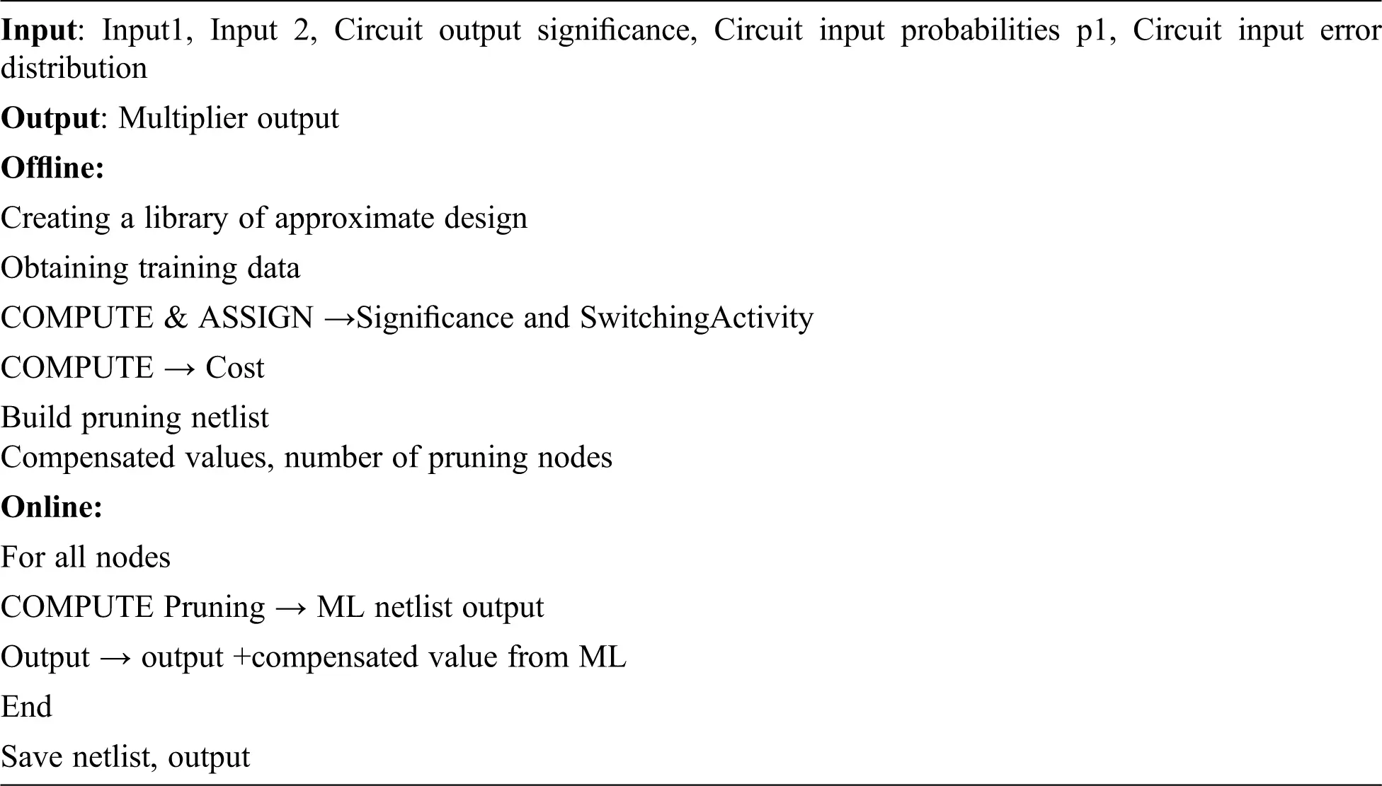 Machine Learning-Based Pruning Technique for Low Power Approximate Computing